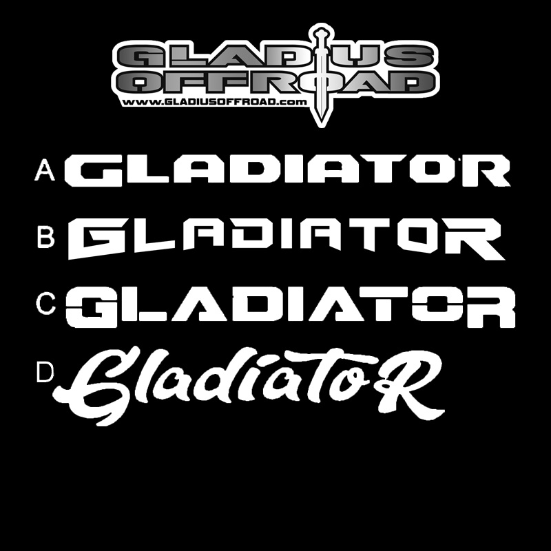 Gladiator Tailgate Emblem | Gladius Offroad