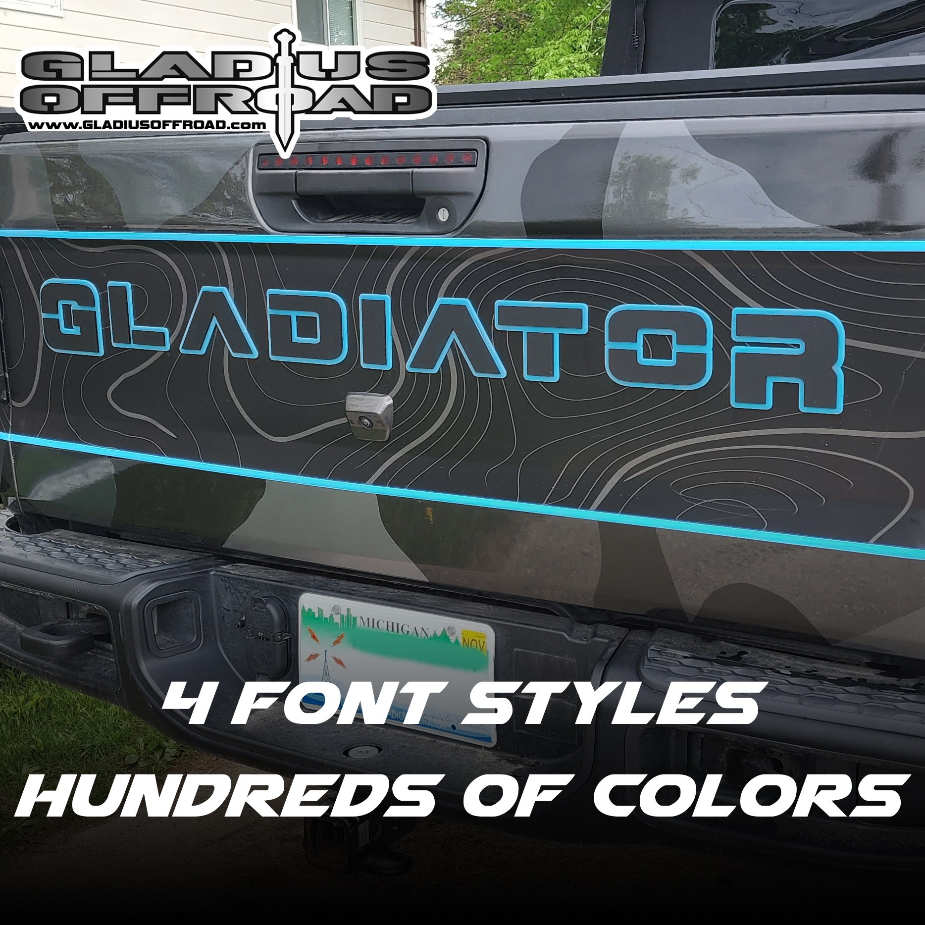 Gladiator Tailgate Emblem | Gladius Offroad