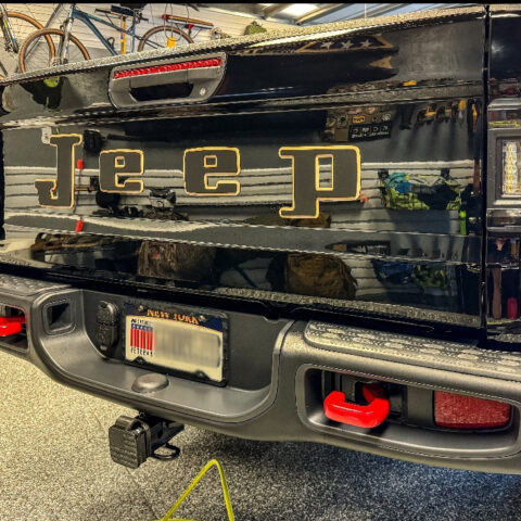 Retro Jeep Gladiator Tailgate Emblem - Gladius Offroad