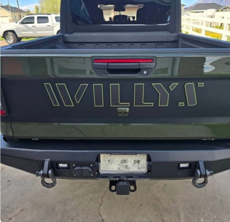 Willys Gladiator Tailgate Emblem - Gladius Offroad