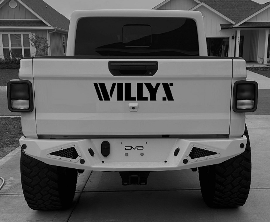Willys Gladiator Tailgate Emblem - Gladius Offroad