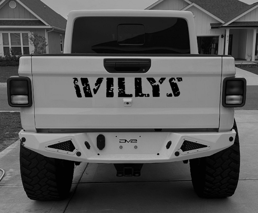 Willys Gladiator Tailgate Emblem - Gladius Offroad