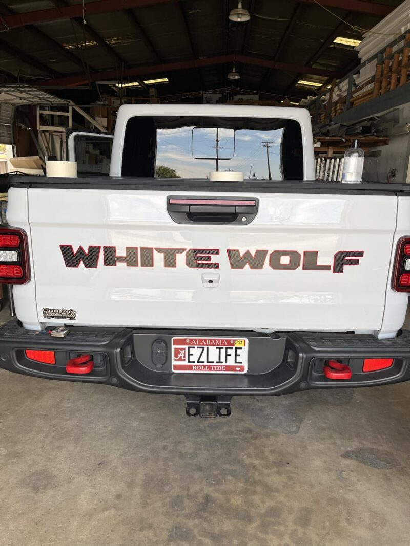 Custom Tailgate Emblem - Choose Your Letters - Gladius Offroad